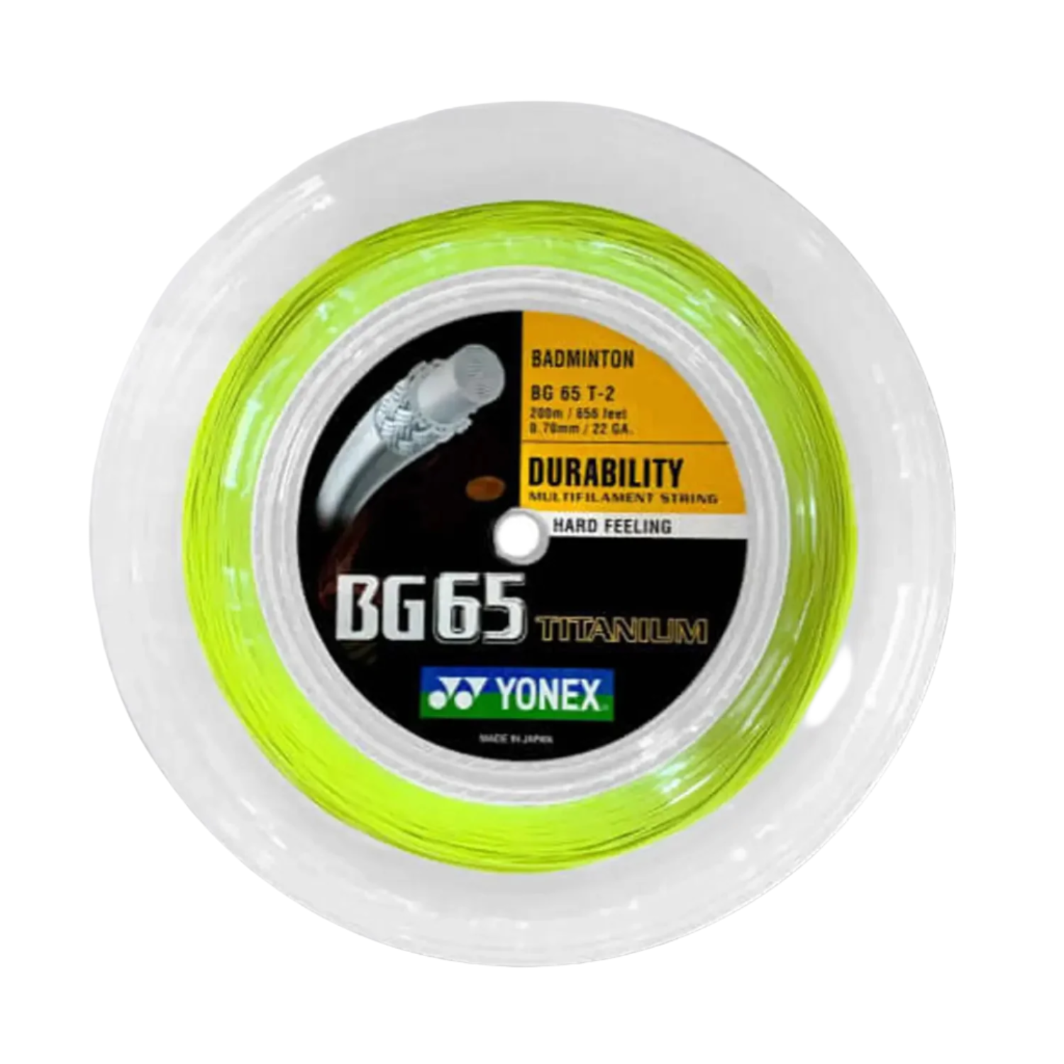 Yonex BG65 TITANIUM Badminton String (200m Reel)